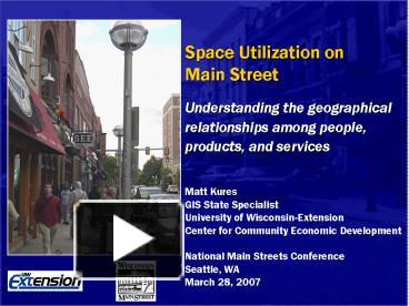 PPT – Space Utilization on PowerPoint presentation | free to view - id ...