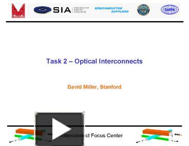 PPT – Task 2 Optical Interconnects PowerPoint presentation | free to ...
