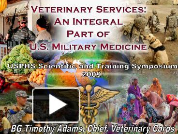 PPT – USPHS Scientific and Training Symposium PowerPoint presentation ...