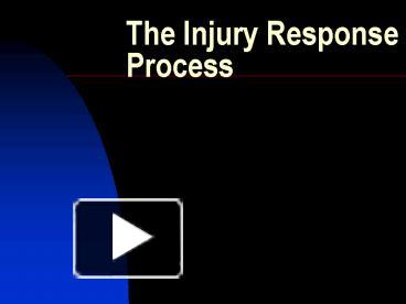 The Injury Response Process presentation | free to view