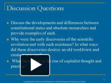 PPT – Discussion Questions PowerPoint presentation | free to view - id ...