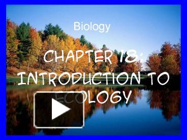 PPT – Biology PowerPoint presentation | free to view - id: fe87b-ZDc1Z