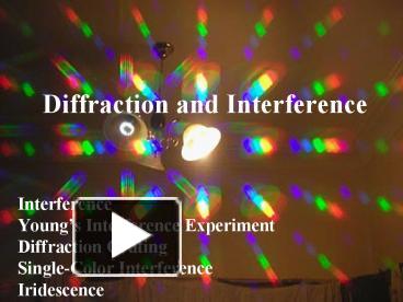 PPT – Diffraction and Interference PowerPoint presentation | free to ...