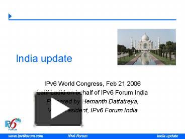 PPT – India update PowerPoint presentation | free to download - id ...