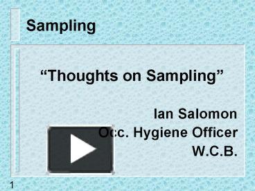 PPT – Sampling PowerPoint presentation | free to view - id: ff3ae-MTk2Z