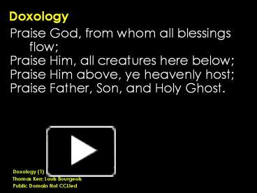 Doxology presentation | free to download