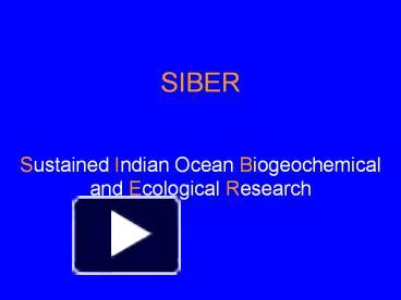 SIBER presentation | free to download